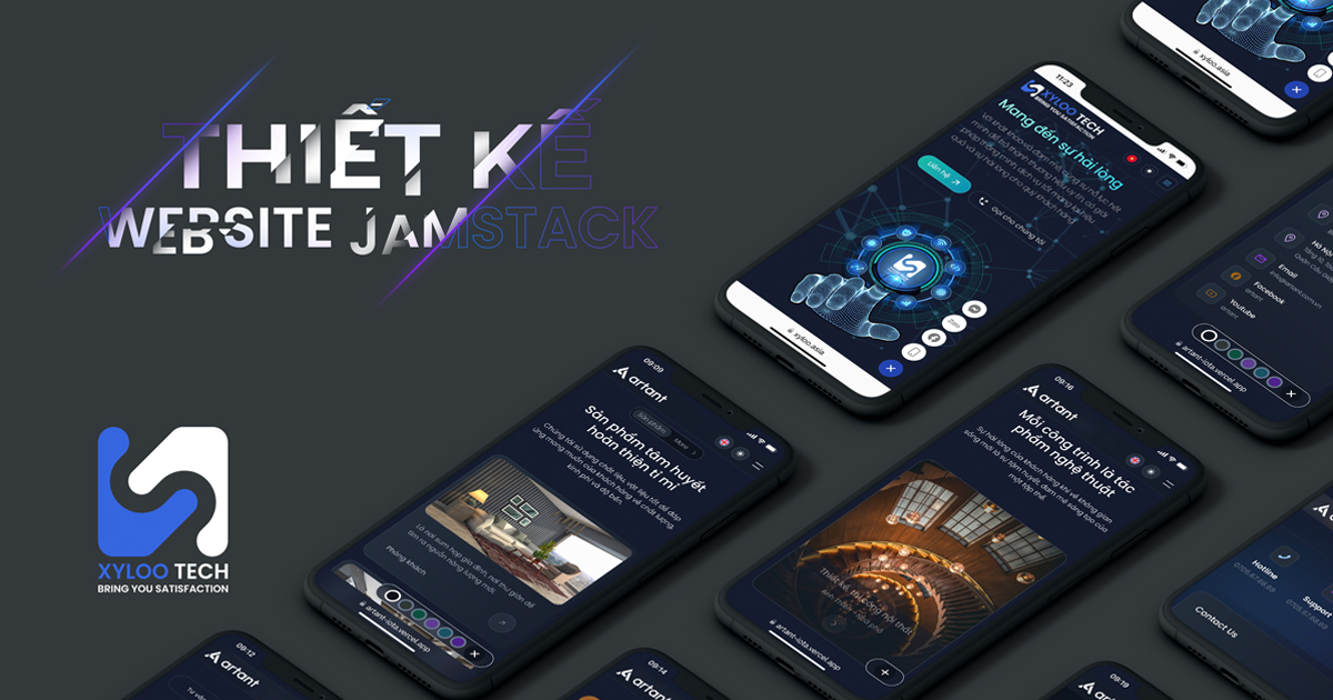 Thiết kế website JAMstack chuyên nghiệp, trọn gói cho Doanh nghiệp - XYLOO TECH